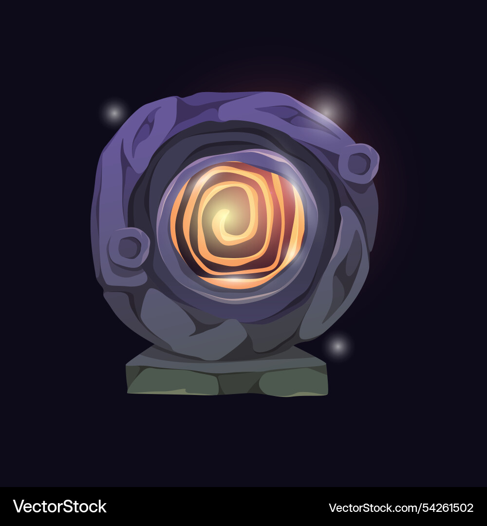 Magic game portal or doors for teleportation Vector Image