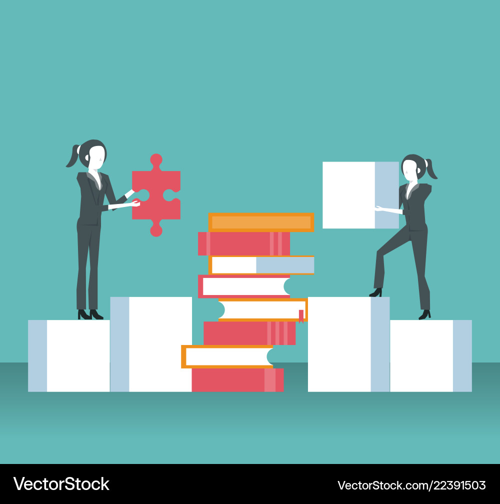 Business partners cartoon Royalty Free Vector Image