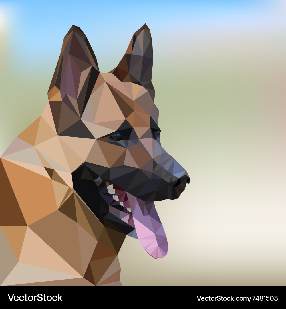 German shepherd Royalty Free Vector Image - VectorStock