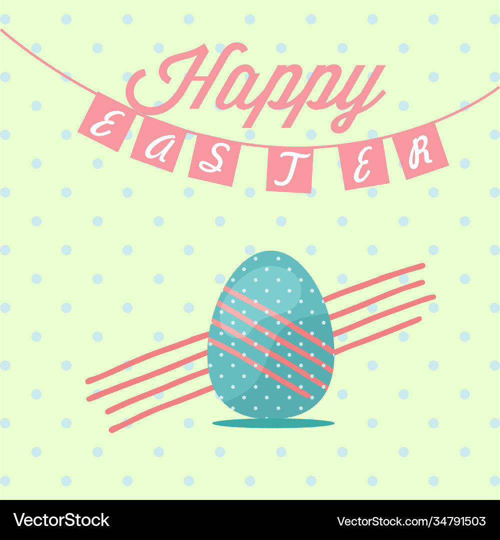 Happy easter day rabbit awesome design concept Vector Image