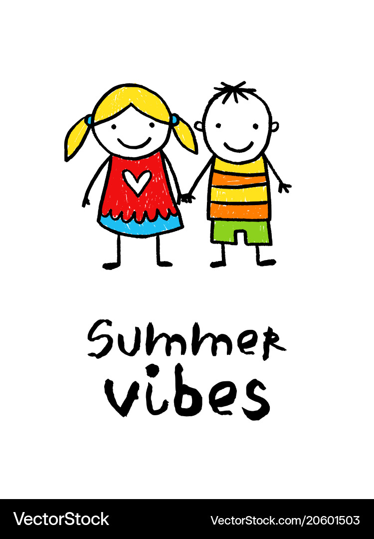 Kids card Royalty Free Vector Image - VectorStock