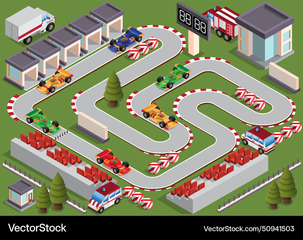 Race track Royalty Free Vector Image - VectorStock
