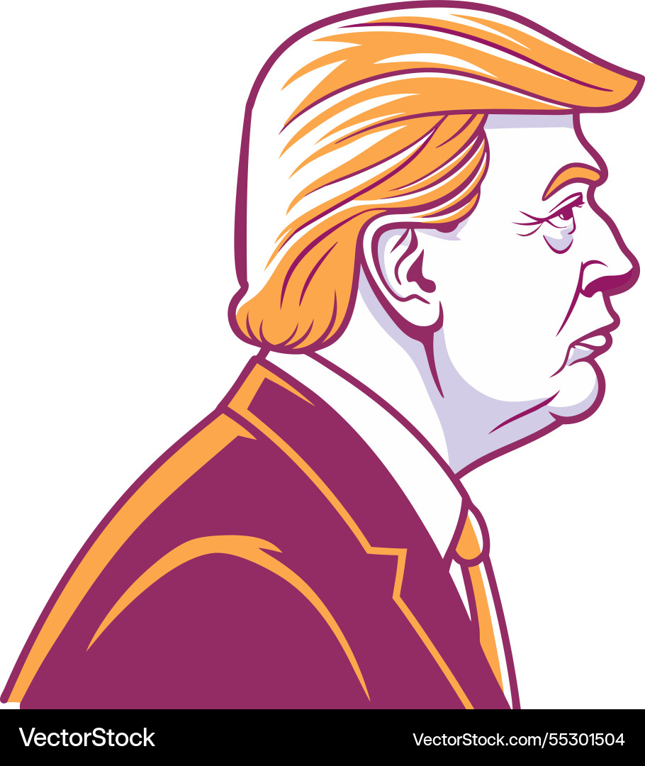 Donald trump you missed image Royalty Free Vector Image