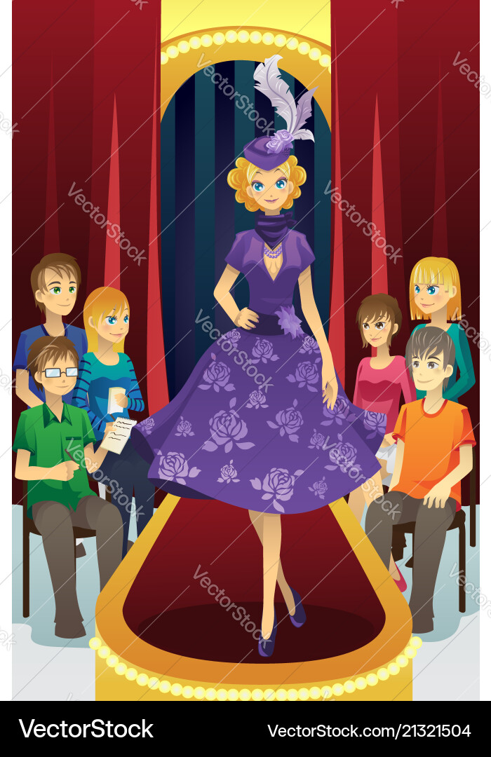 Fashion show Royalty Free Vector Image - VectorStock
