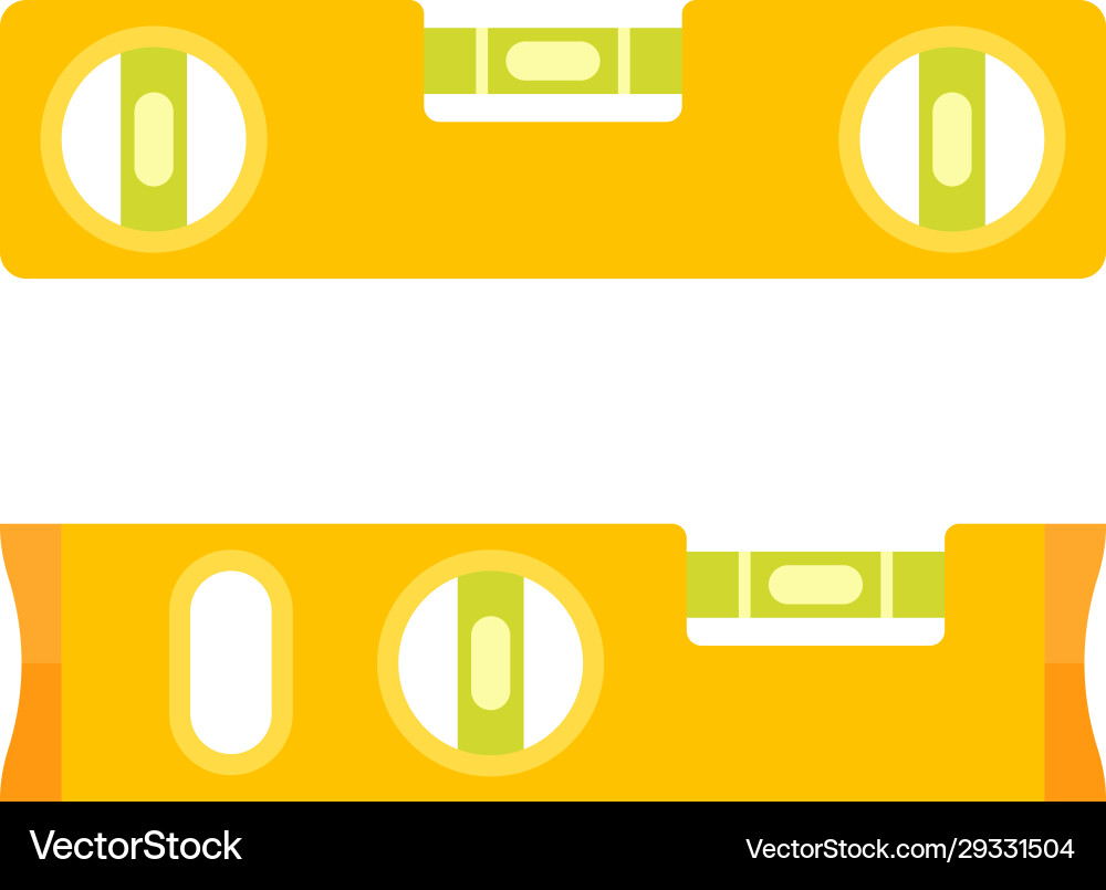 Flat a spirit level Royalty Free Vector Image - VectorStock