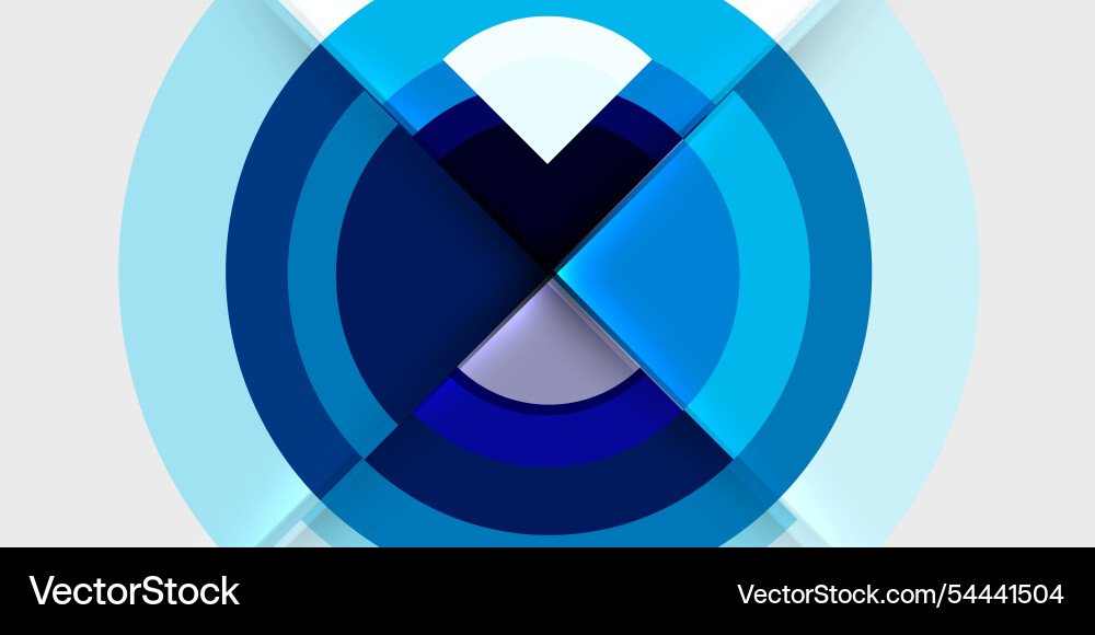 Techno circles and semi Royalty Free Vector Image