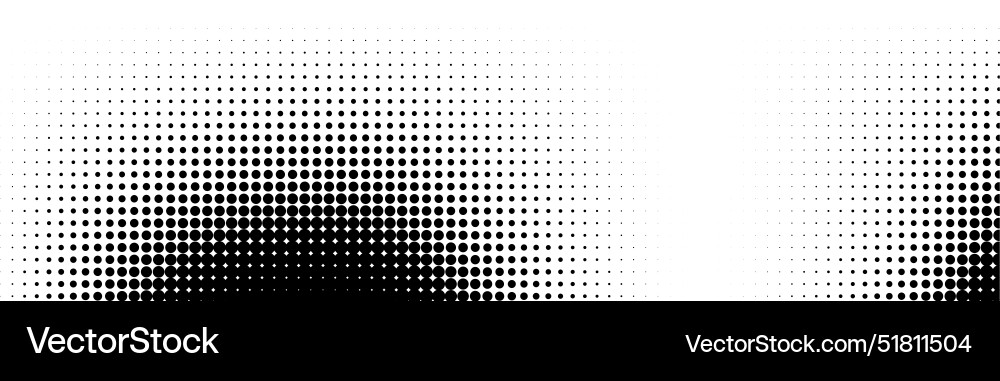 Wave halftone pattern dots background Royalty Free Vector