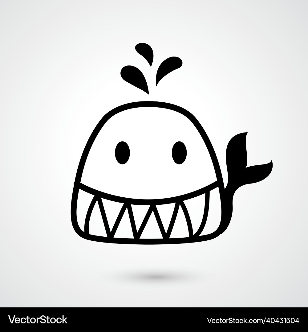 Wal Icon Lizenzfreies Vektorbild - VectorStock