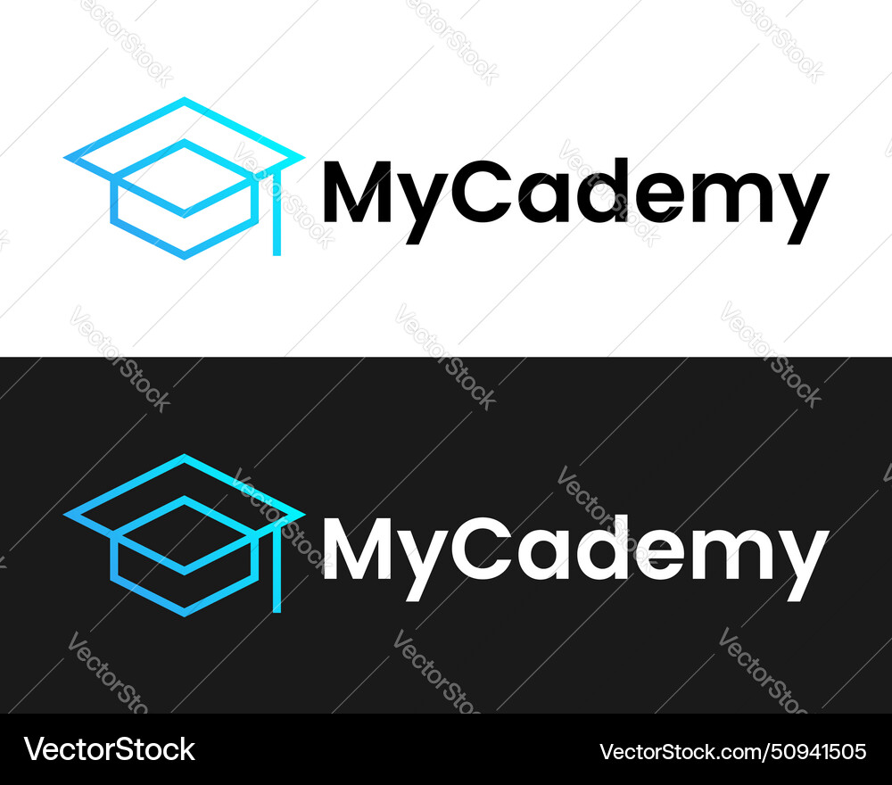 Academy logo Royalty Free Vector Image - VectorStock
