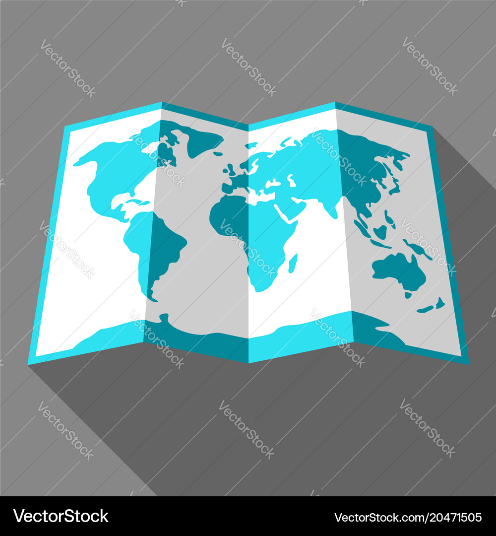 Bright color map Royalty Free Vector Image - VectorStock