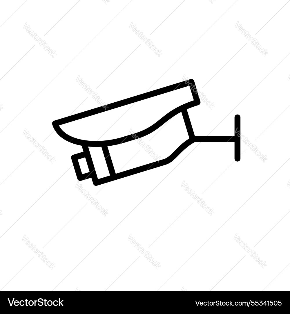 Cctv icon video surveillance made linear style Vector Image