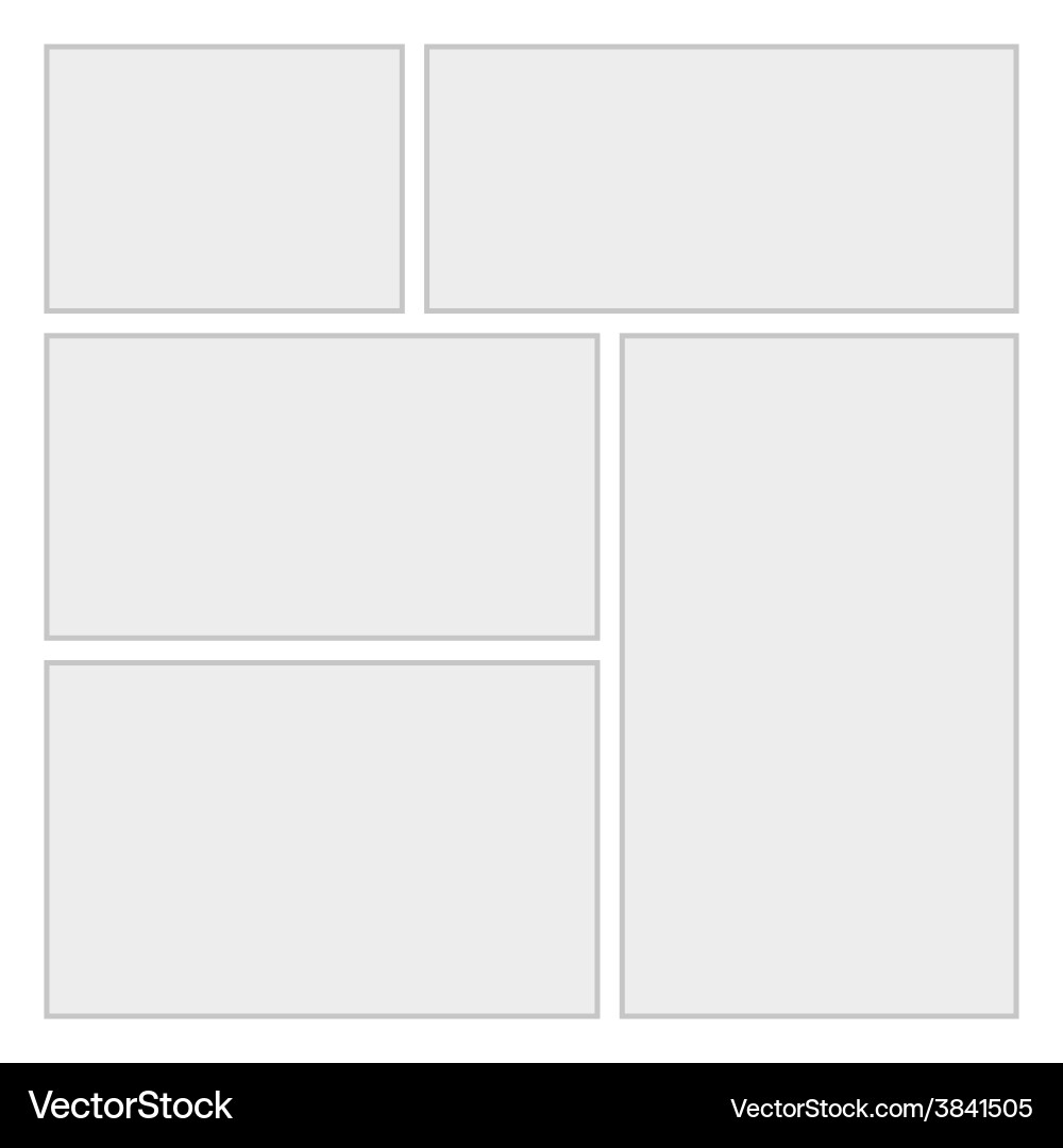 Comics blank layout template background Royalty Free Vector