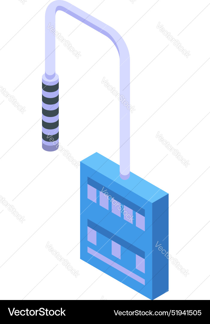 Electric meter measuring power consumption Vector Image