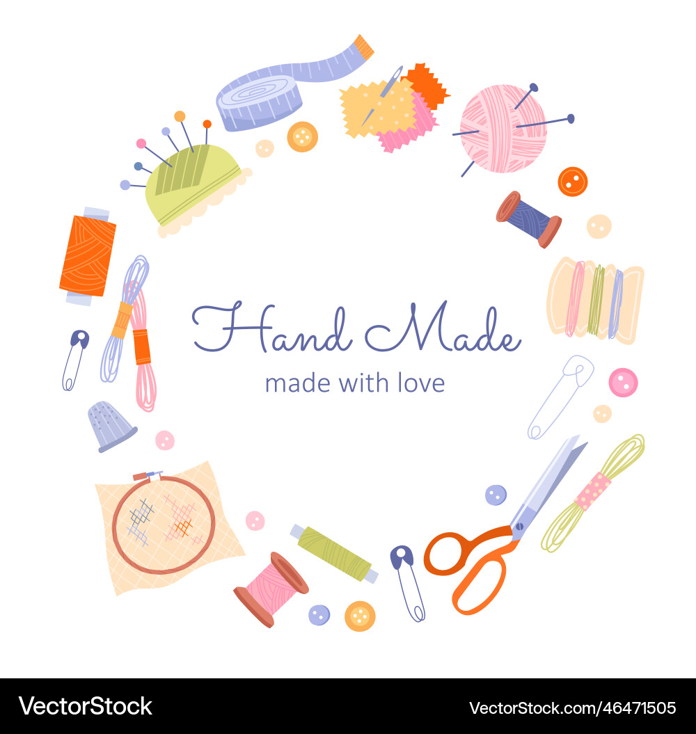 Hand made concept Royalty Free Vector Image - VectorStock