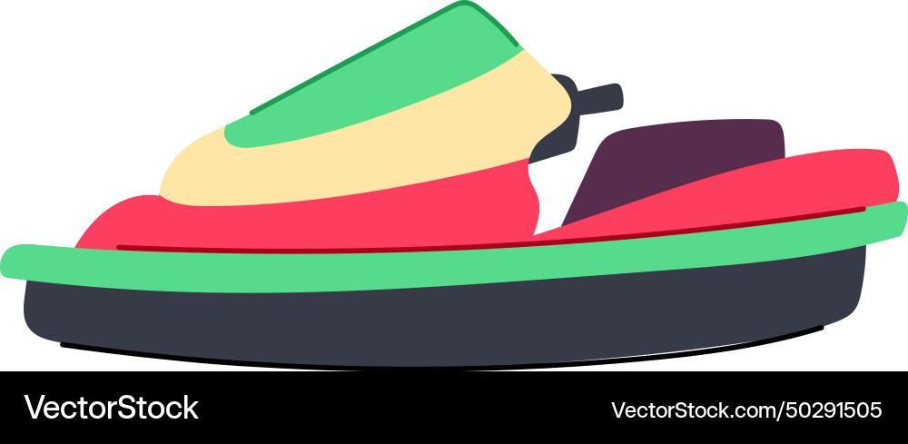 Robot boat toy cartoon Royalty Free Vector Image