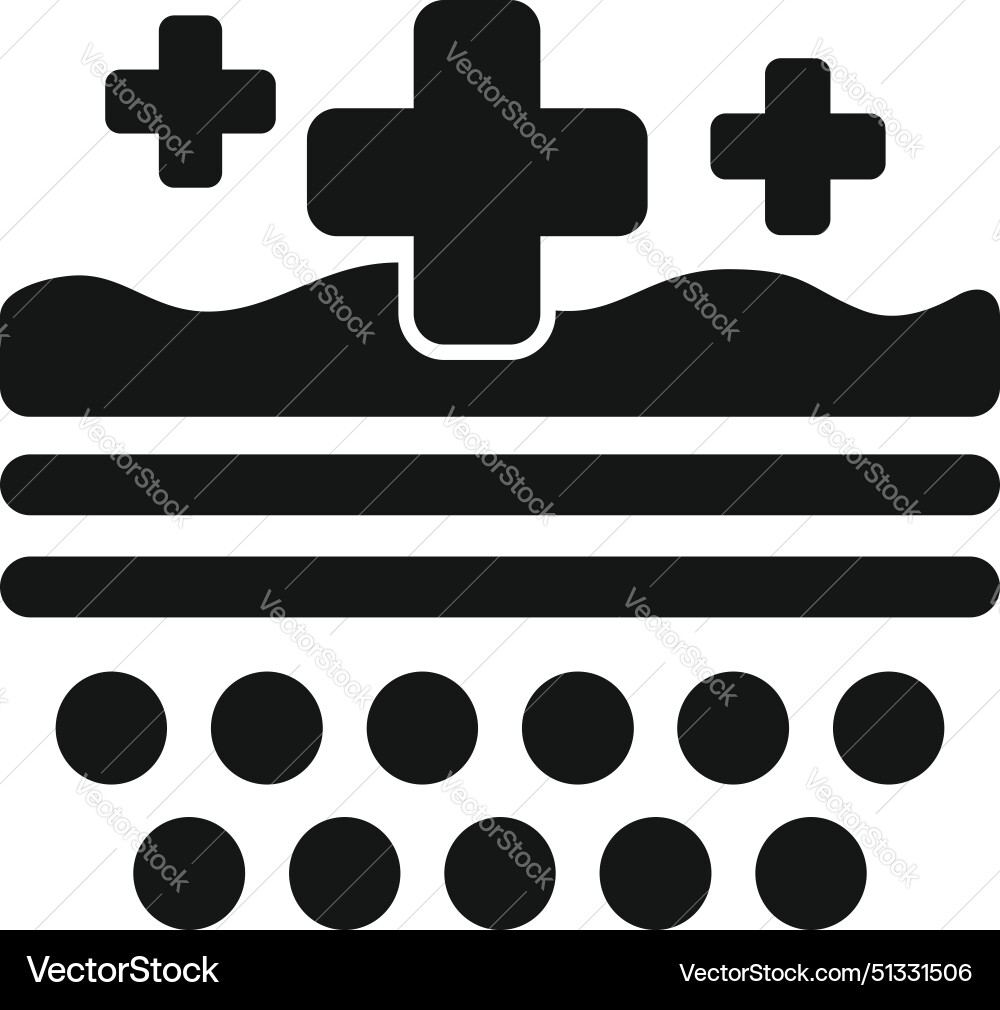 Flat icon of a water treatment system Royalty Free Vector
