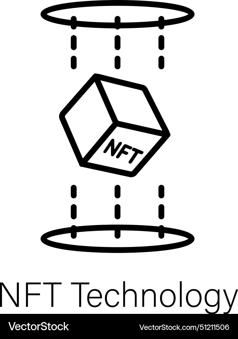 Nft technology Royalty Free Vector Image - VectorStock