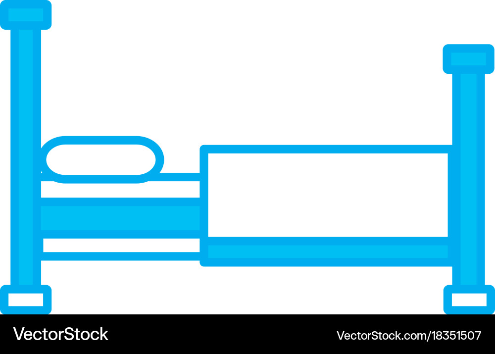 Bed sleep symbol Royalty Free Vector Image - VectorStock