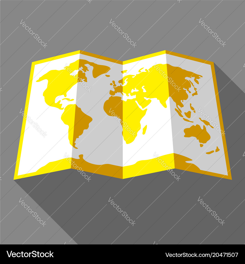 Bright color map Royalty Free Vector Image - VectorStock