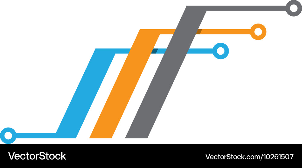 Cable wires wiring logo template icon Royalty Free Vector