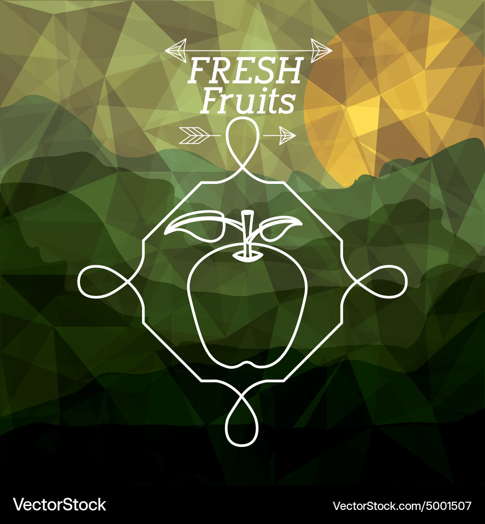 Healthy food design Royalty Free Vector Image - VectorStock