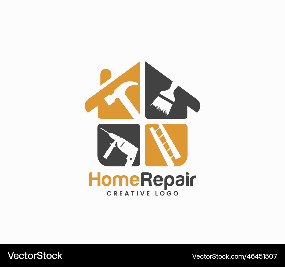 Home Repair Logo - Construction & Services Vector Image