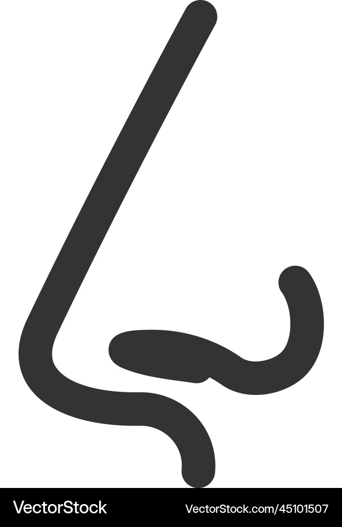 Human nose icon Royalty Free Vector Image - VectorStock
