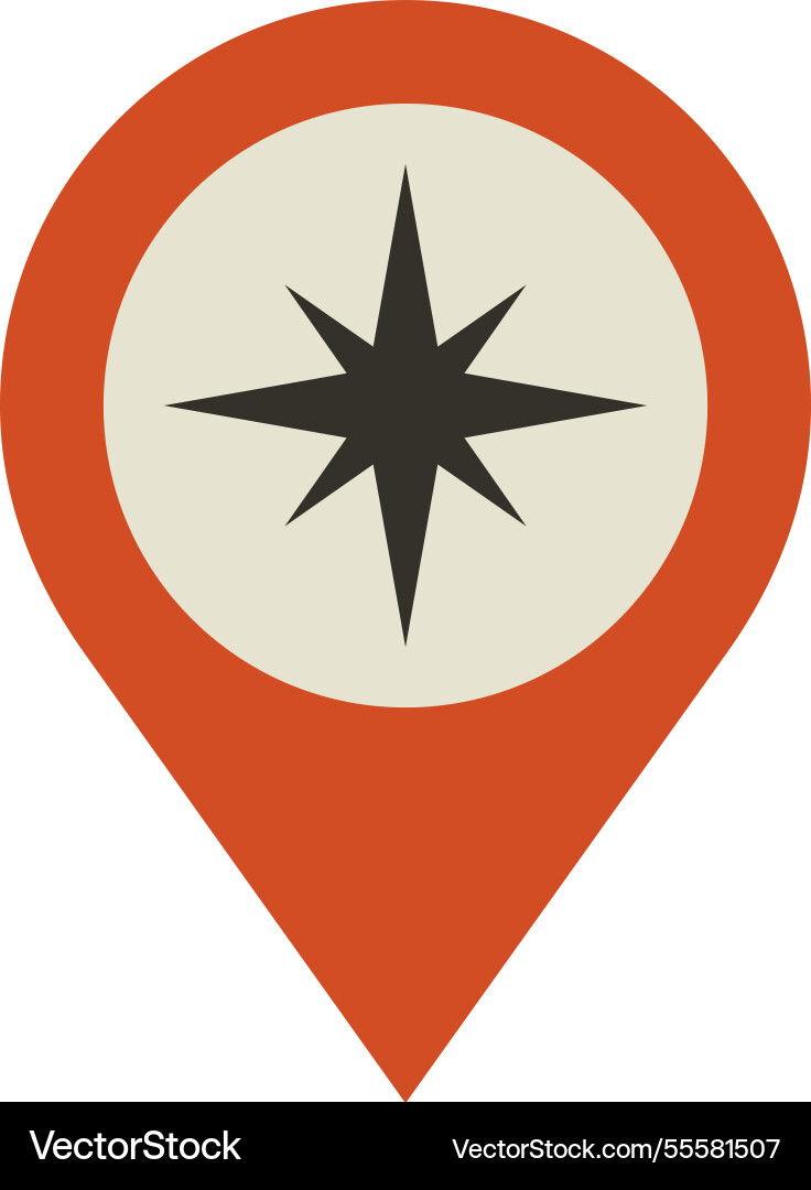 Location flat web icon concept Royalty Free Vector Image