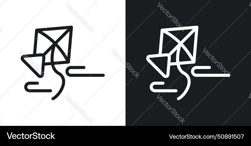 Makar sankranti icon set kite symbol indian Vector Image