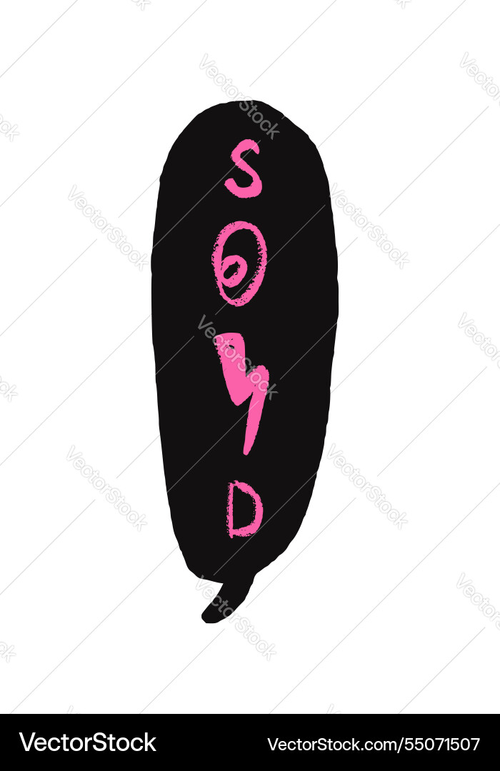 Speech bubble with swear words curse crayon Vector Image