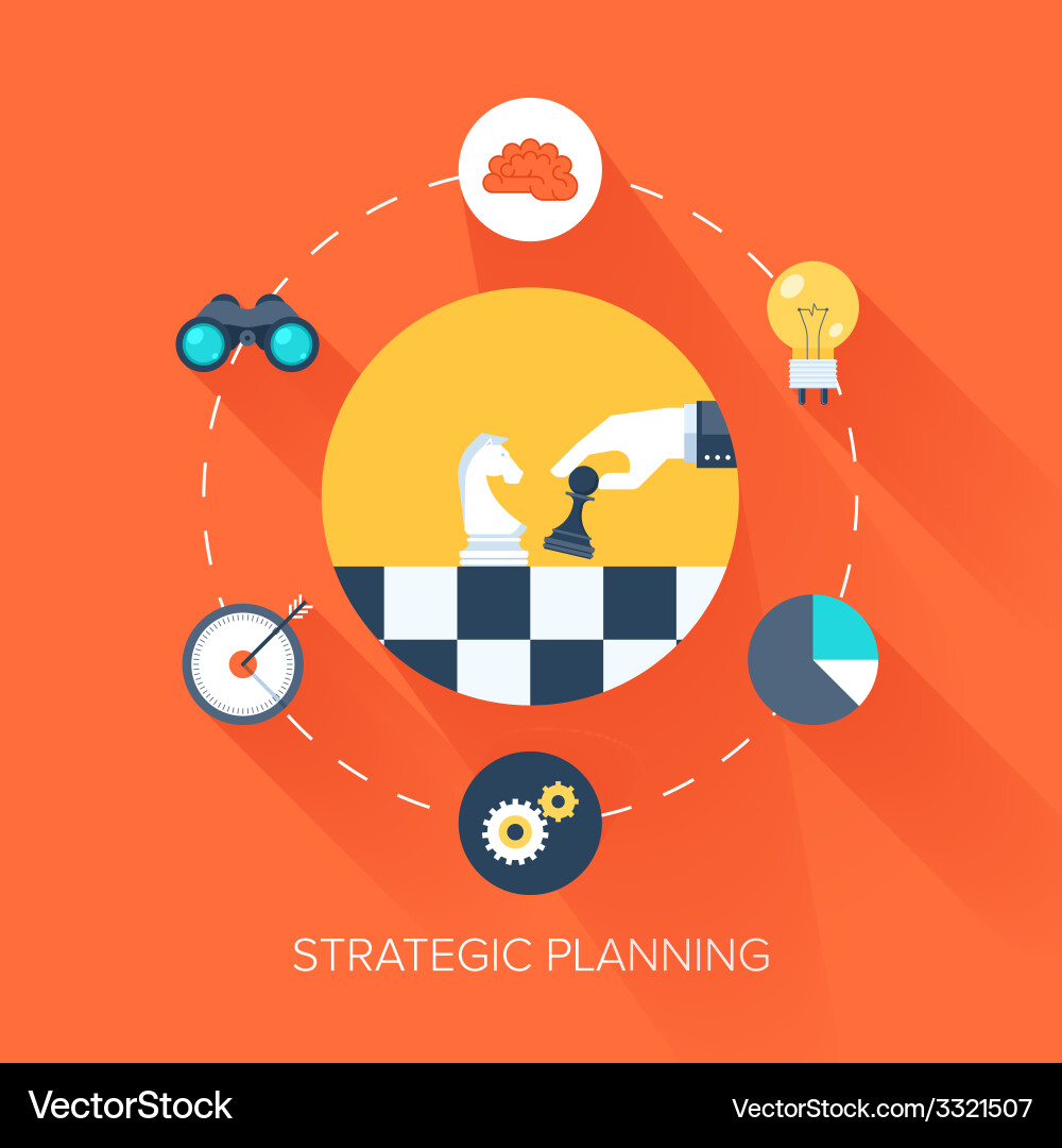 Strategic planning Royalty Free Vector Image - VectorStock