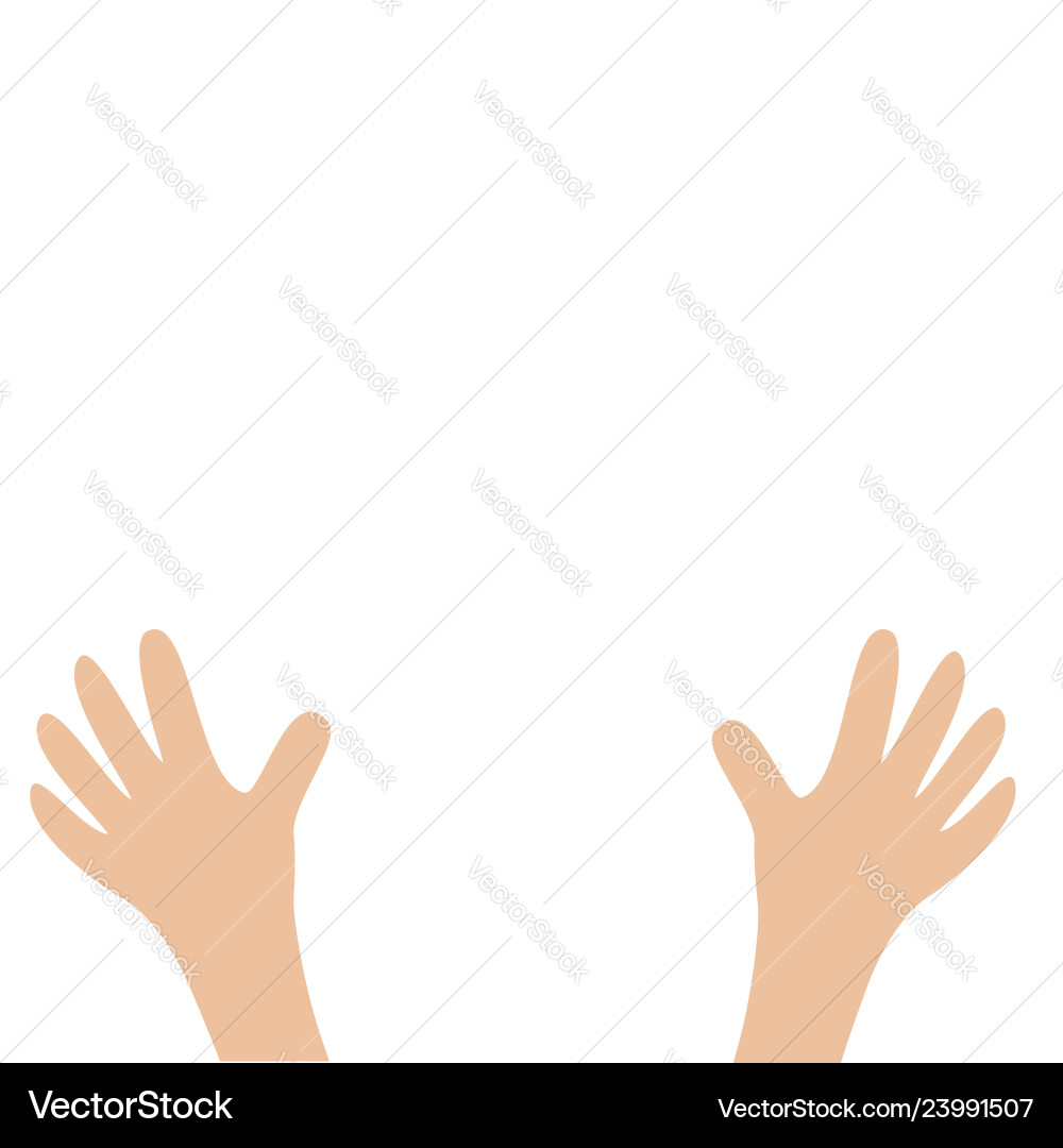 Two Hands - Helping Gesture Royalty Free Vector Image