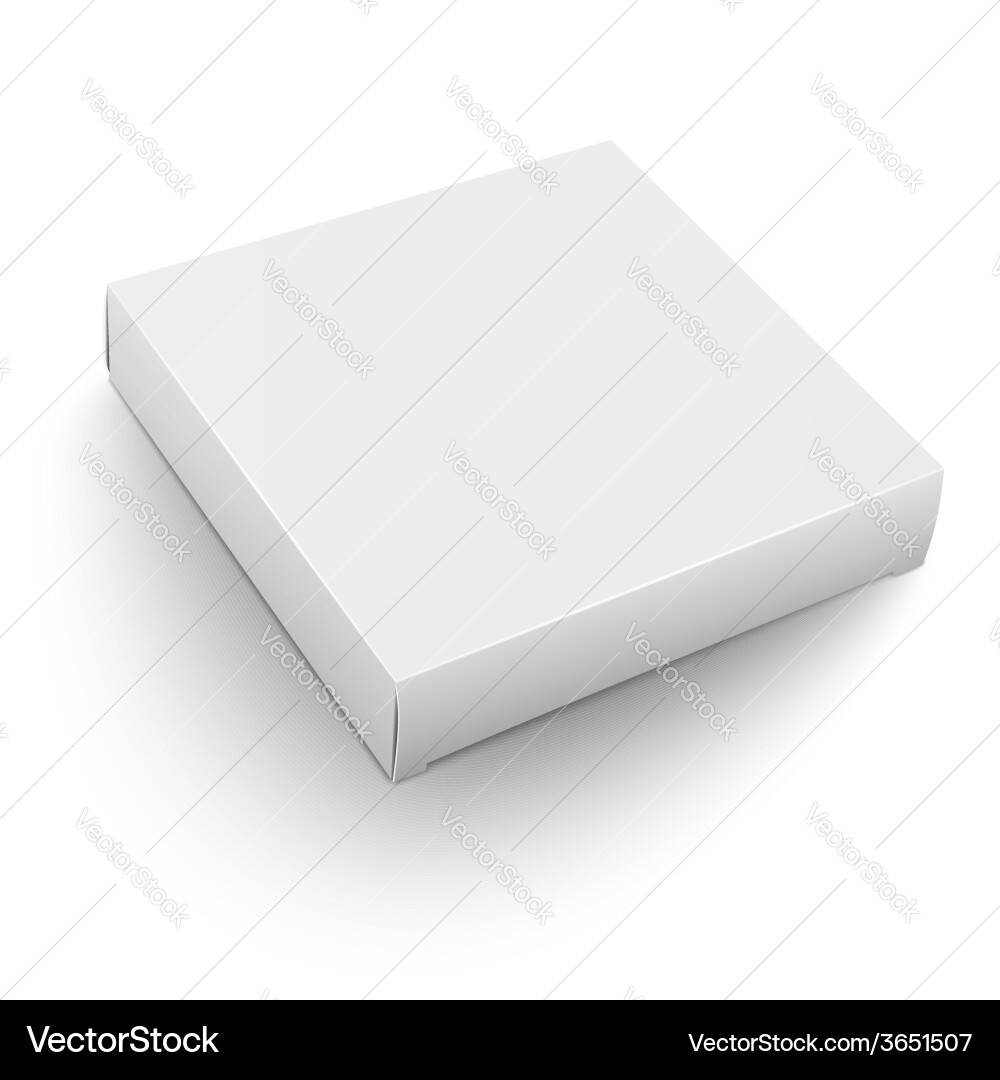 White square box template Royalty Free Vector Image