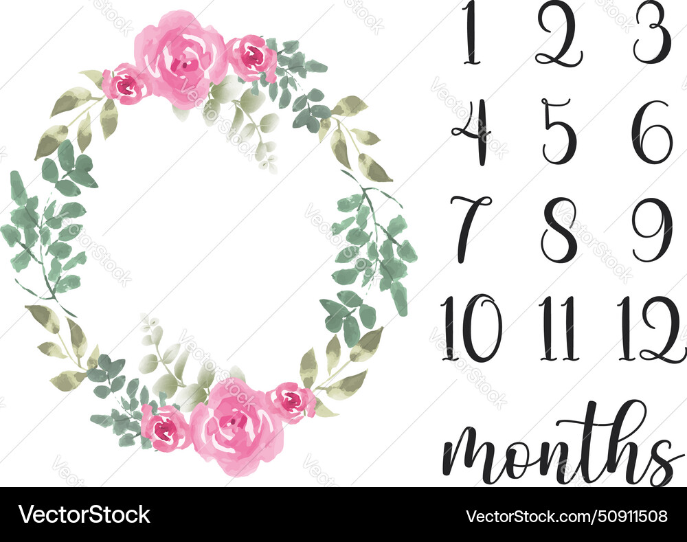 Baby milestone Royalty Free Vector Image - VectorStock