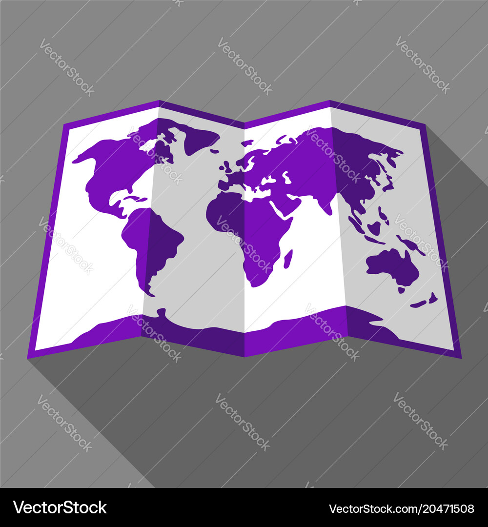Bright color map Royalty Free Vector Image - VectorStock