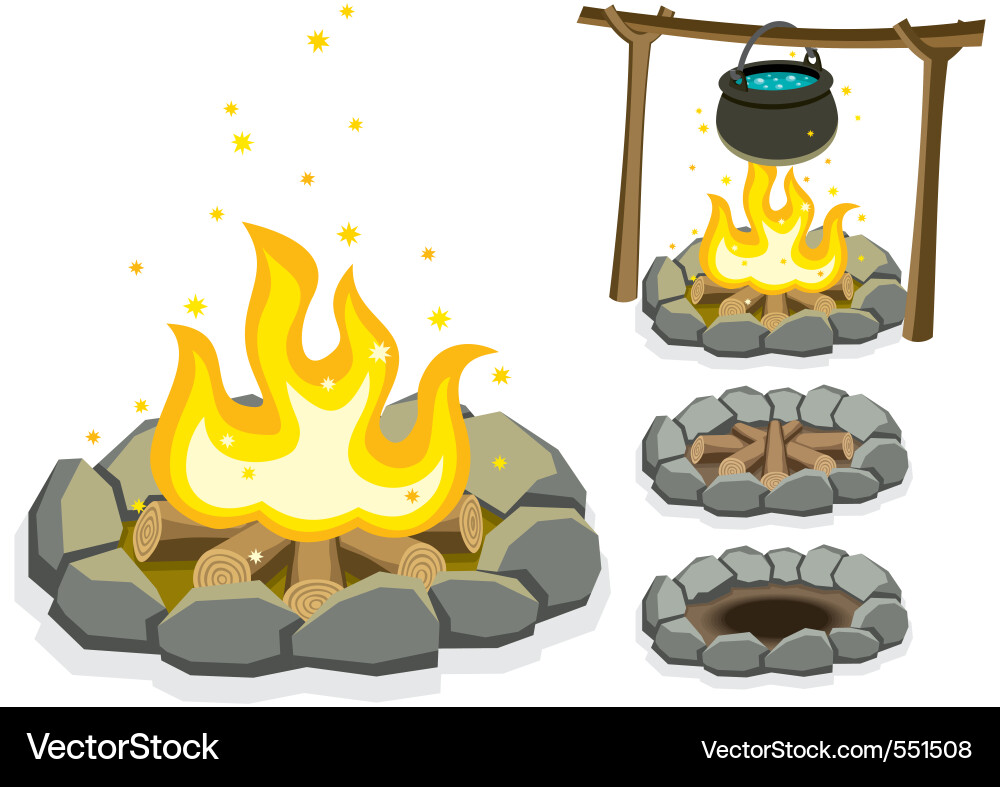 Campfire Royalty Free Vector Image - VectorStock