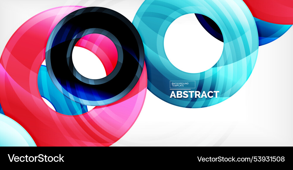 Circles round elements ring shapes premium Vector Image