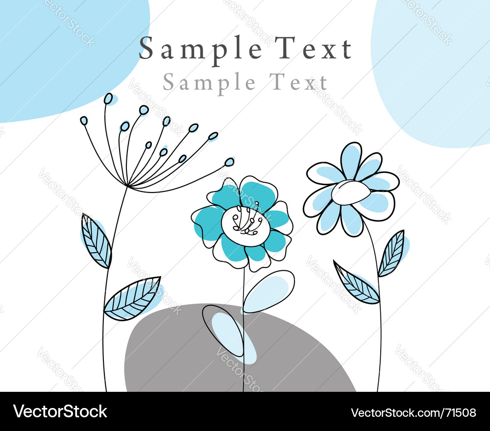 Hand drawn card Royalty Free Vector Image - VectorStock