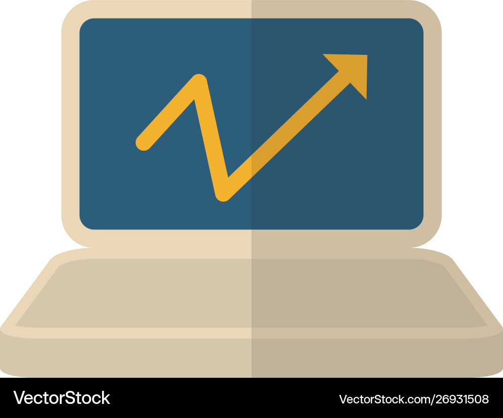 Isolated laptop design Royalty Free Vector Image