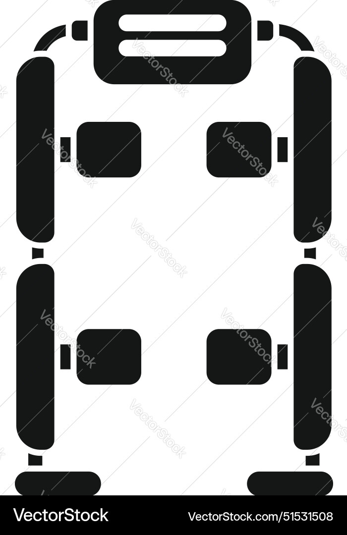 Medical device assisting human body movement Vector Image