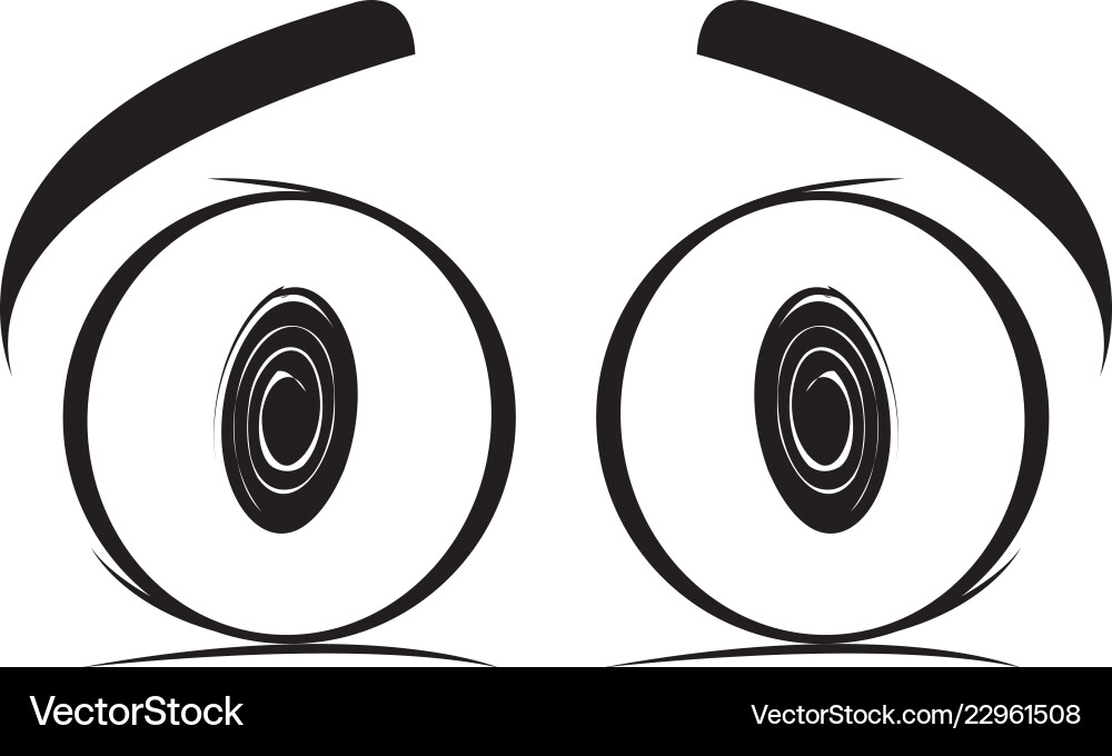 Sad eyes cartoon Royalty Free Vector Image - VectorStock