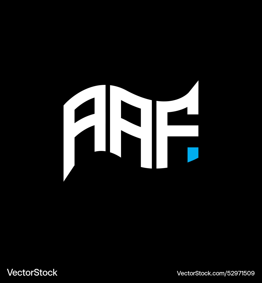 Aaf logo design simple and modern Royalty Free Vector Image