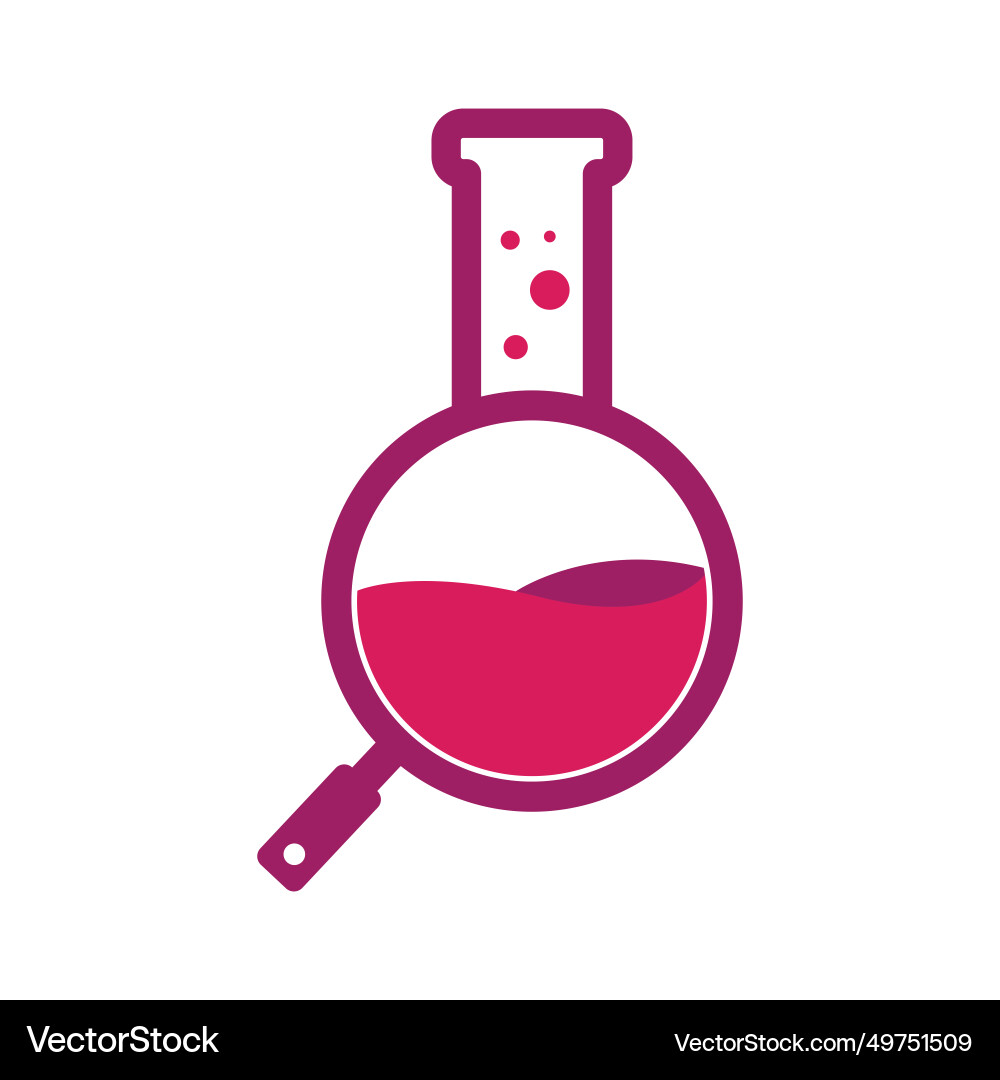 Labor Suche Logo Design Bild Lizenzfreies Vektorbild