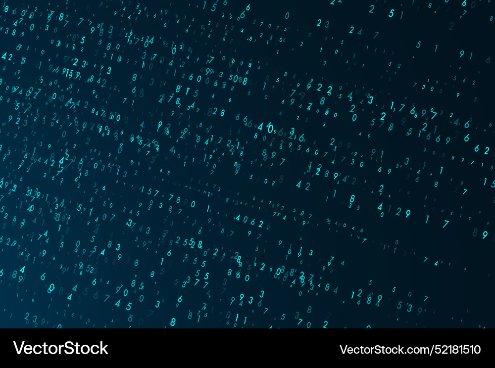 Abstract virtual digital stream Royalty Free Vector Image