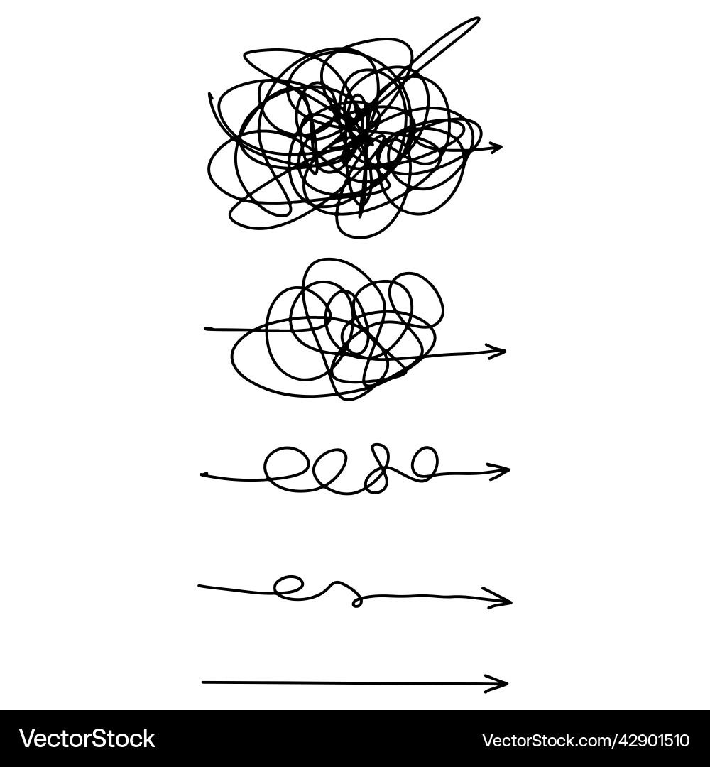 Confusion clarity or path idea concept Royalty Free Vector