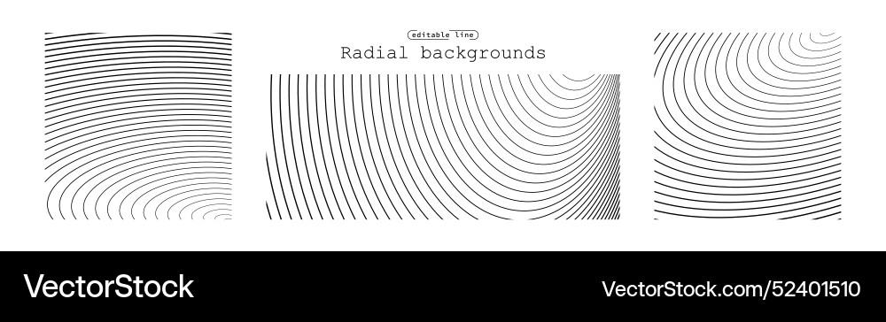 Sound wave irradiation or circular vibrations Vector Image