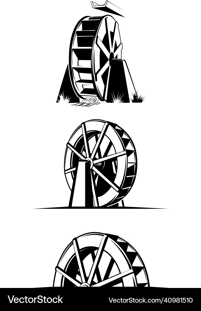 Waterwheel Vector Images (over 410)