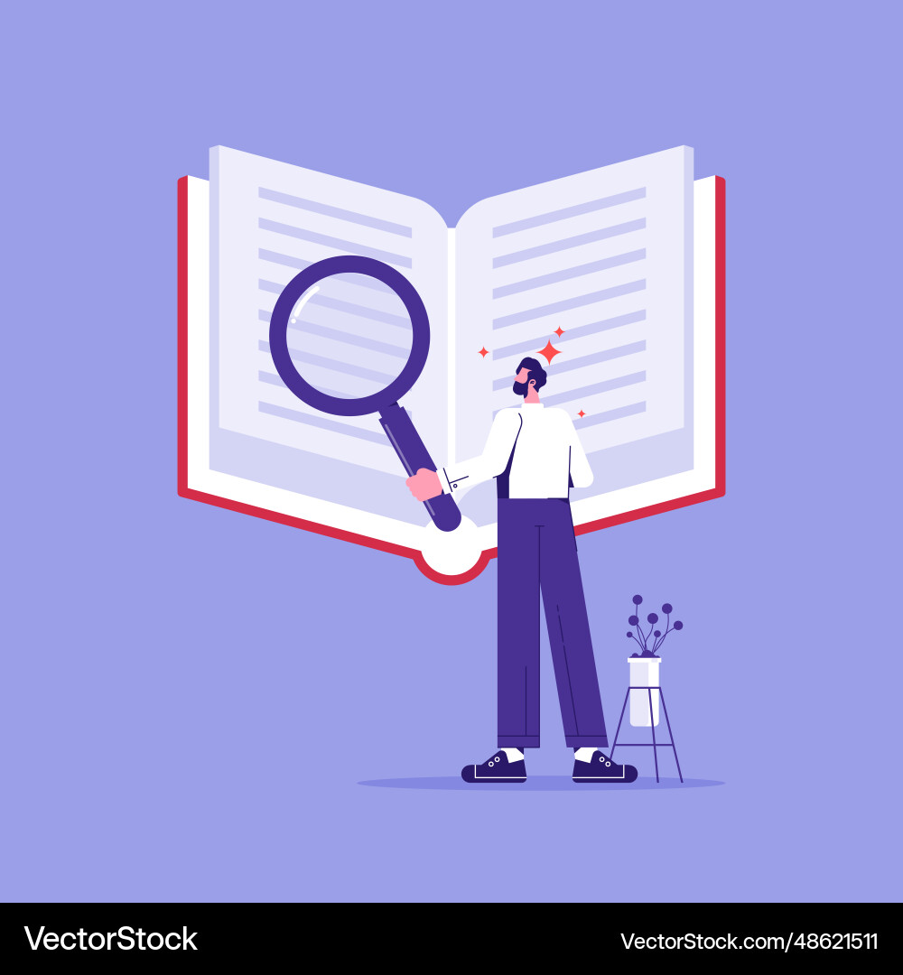 Concept of education knowledge research Royalty Free Vector