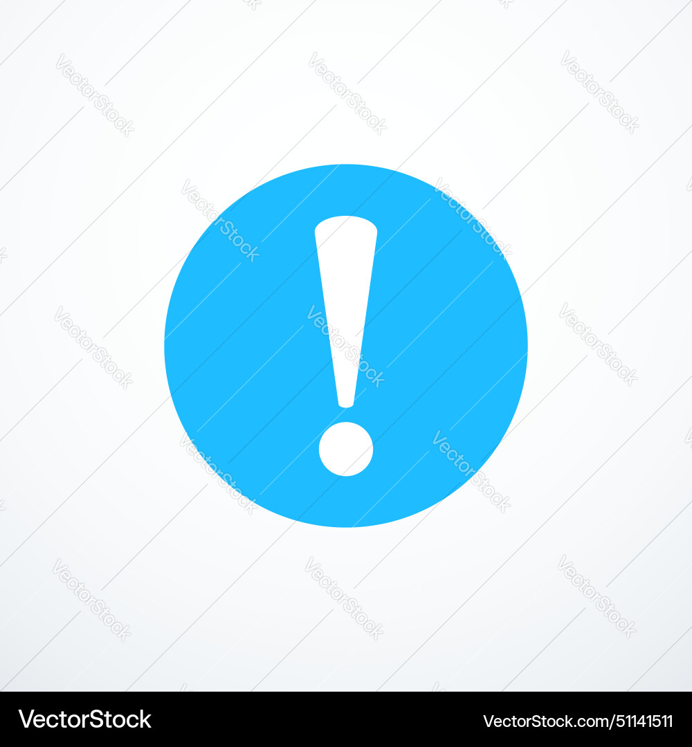 Exclamation mark warning icon Royalty Free Vector Image