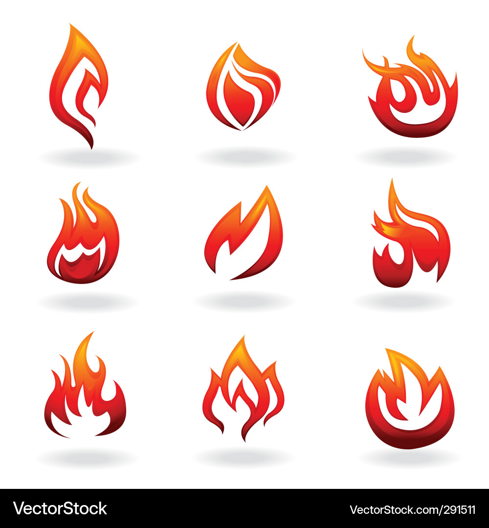 Fire graphic Royalty Free Vector Image - VectorStock